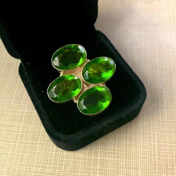 Jewelry | New Beautiful Artwork Green Quartz Ring | Poshmark